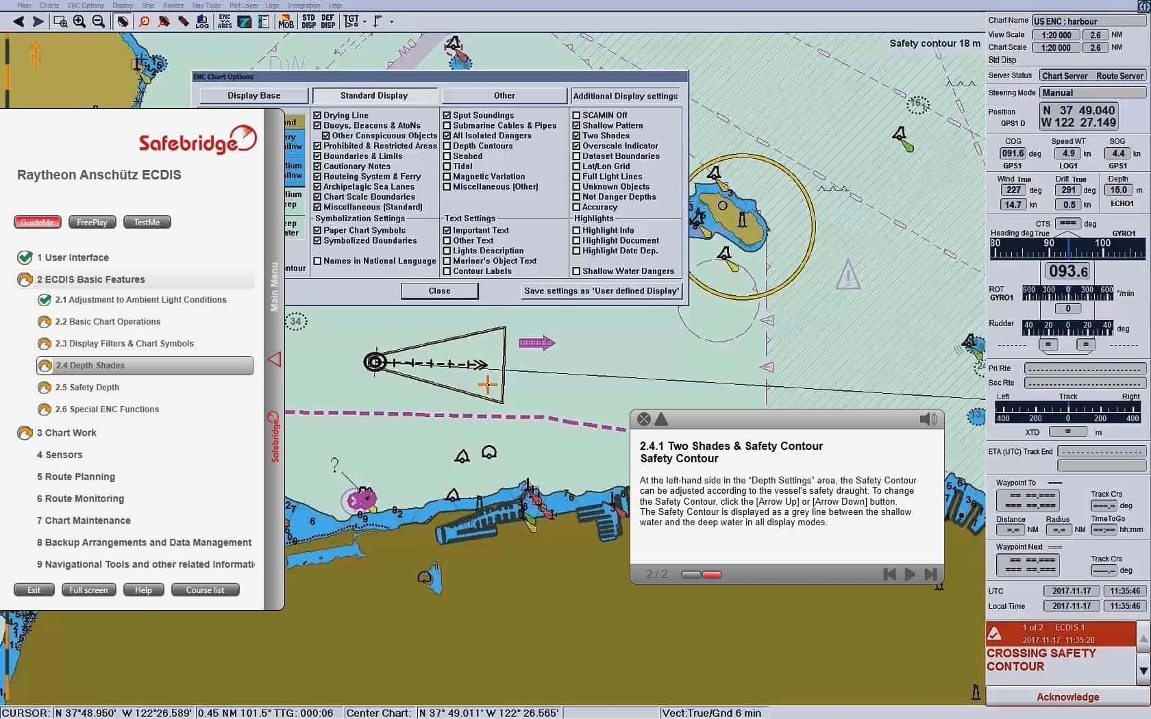 Safebridge Portal - Details of Course Raytheon Anschütz Synapsis ECDIS